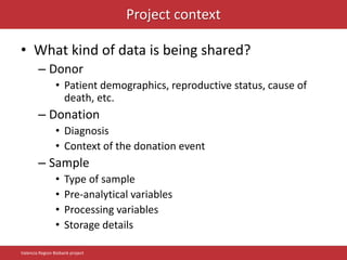 OpenEHR day 2019 valencia biobanks | PPTX