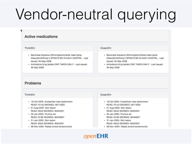 OpenEhr rEvolution Sardinia 2019 | PPT | Free Download