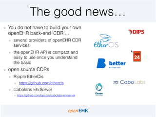 OpenEhr rEvolution Sardinia 2019 | PPT | Free Download