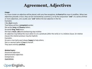 Open english grammar guide part 1 | PPTX