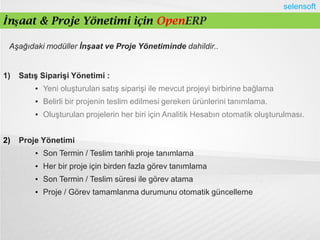 OpenERP7 ile İnşaat Yönetimi | PDF