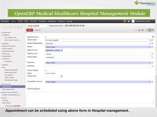 Odoo OpenERP 7 Medical Healthcare and Hospital Management System | PPT