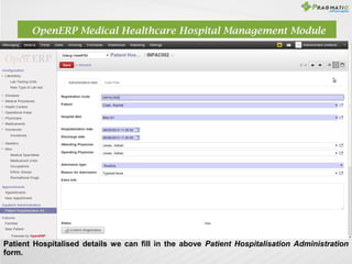 Odoo OpenERP 7 Medical Healthcare and Hospital Management System | PPT