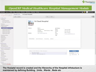 Odoo OpenERP 7 Medical Healthcare and Hospital Management System | PPT