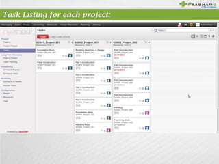 Odoo OpenERP 7 construction management | PPT