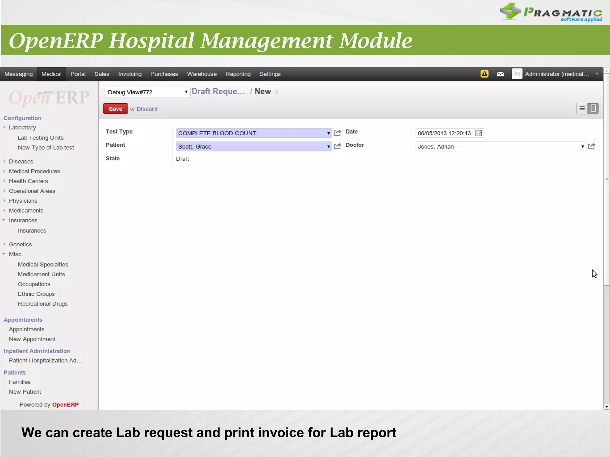 Odoo OpenERP 7 Medical Hospital Healthcare Management | PPT