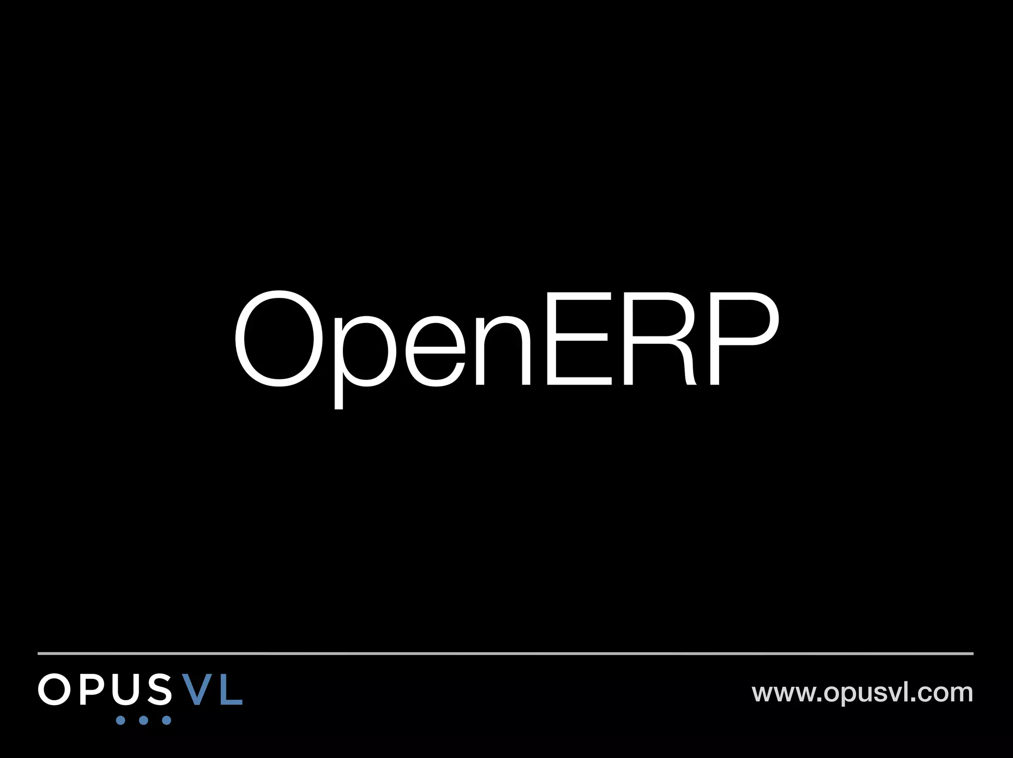 OpenERP and Perl | PPT