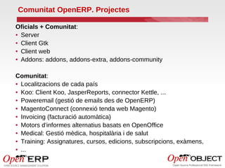 OpenERP. L'ERP lliure | PPT