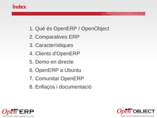 OpenERP. L'ERP lliure | PPT