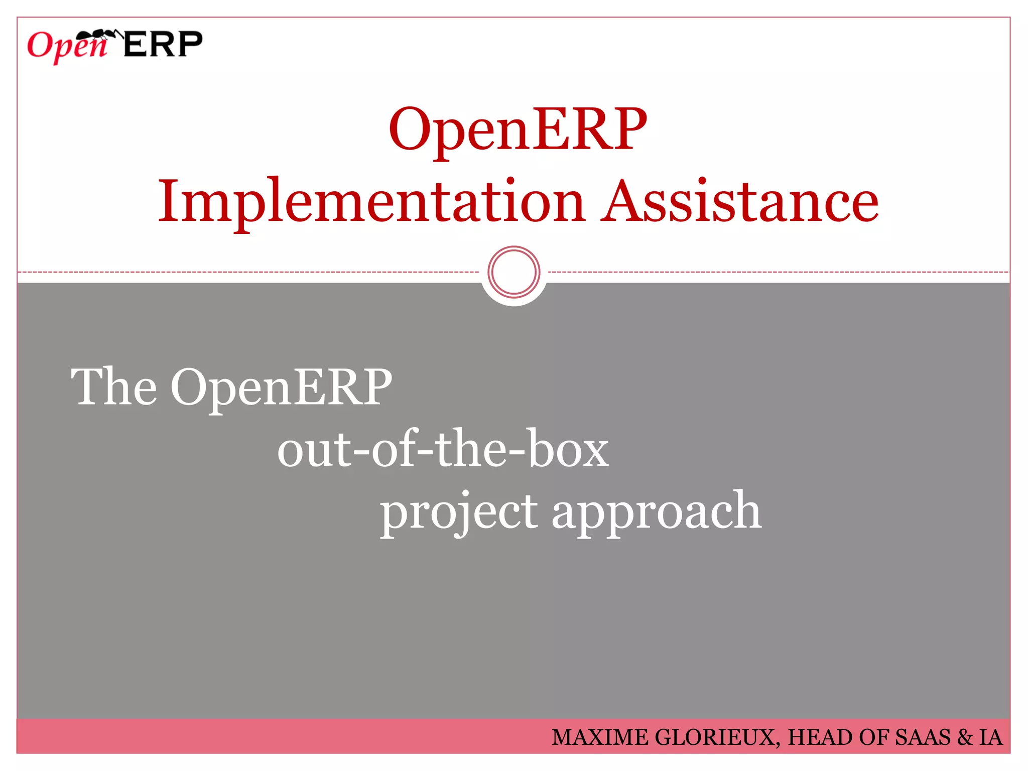 OpenERP Implementation Assistance - Customers | PPT