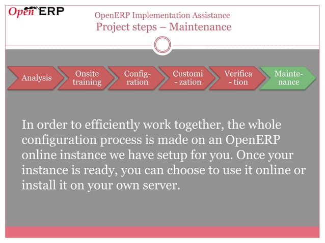 OpenERP Implementation Assistance - Customers | PPT