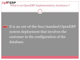 OpenERP Implementation Assistance - Customers | PPT