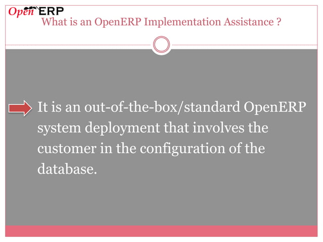 OpenERP Implementation Assistance - Customers | PPT