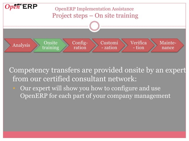 OpenERP Implementation Assistance - Customers | PPT