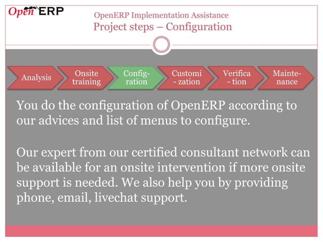 OpenERP Implementation Assistance - Customers | PPT