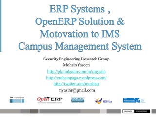 Motivation to ERP Solution and OpenERP | PDF