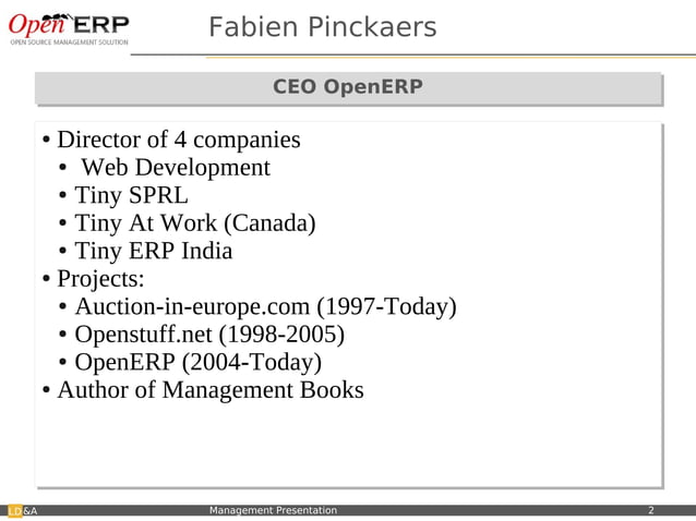 Open ERP Business Model | PDF