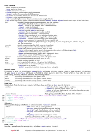 OpenERP Technical Memento | PDF