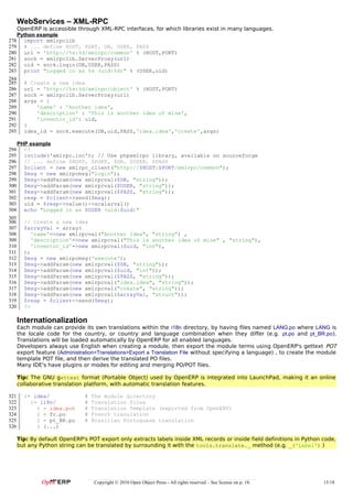 OpenERP Technical Memento | PDF