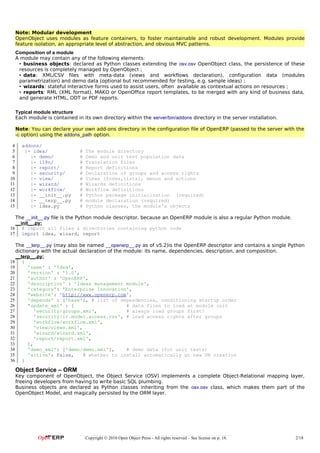 OpenERP Technical Memento | PDF