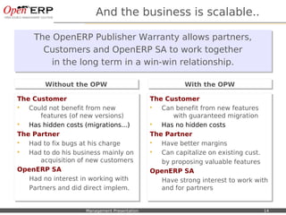 OpenERP Vision Fabien Pinckaers | PDF