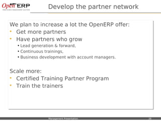 OpenERP Vision Fabien Pinckaers | PDF