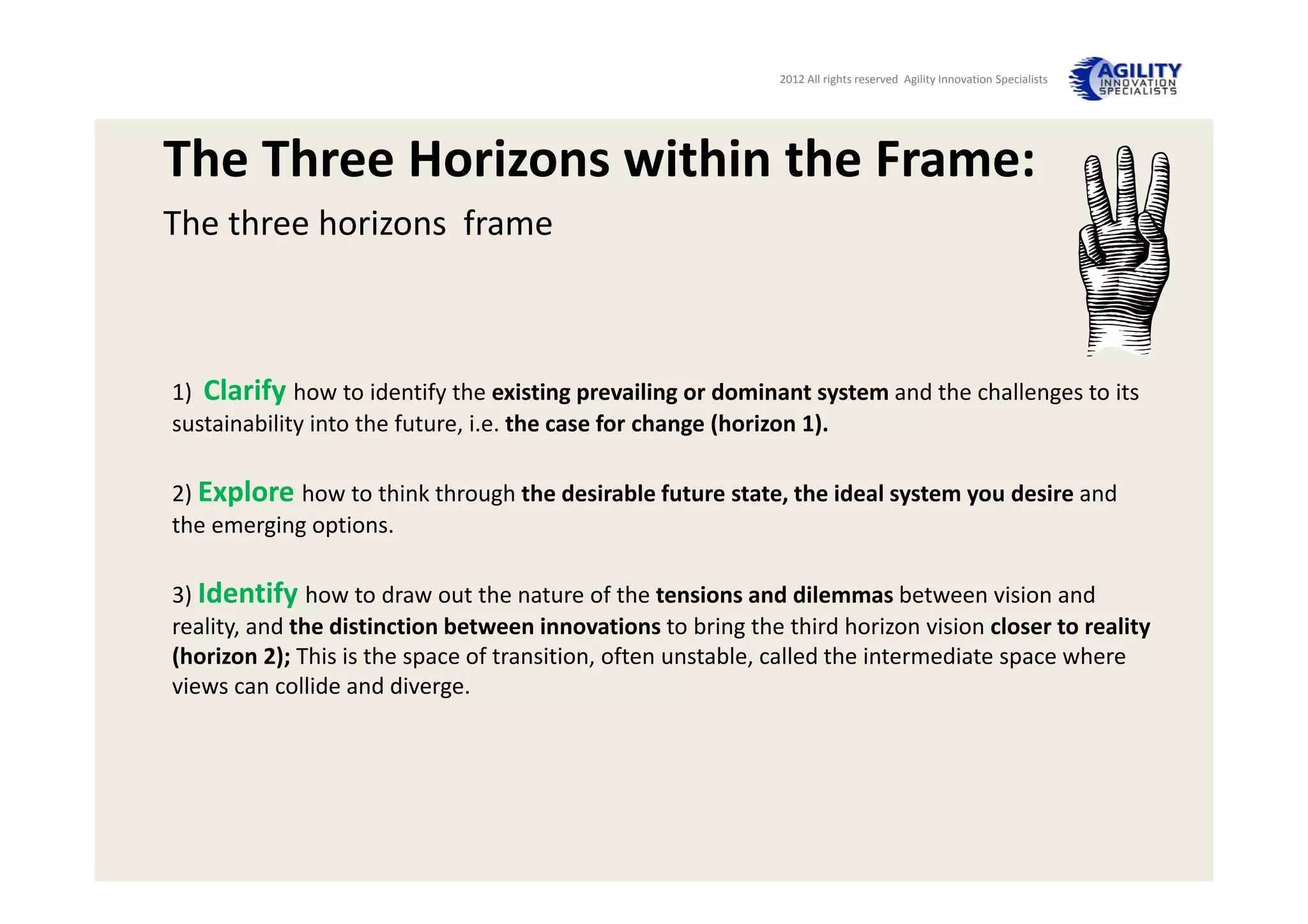 Opener to the three horizons for innovation | PDF