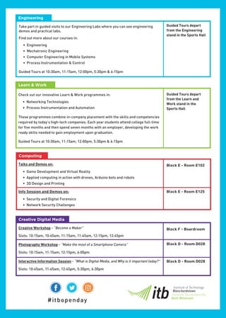 ITB Open Day Schedule November 2018 | PDF