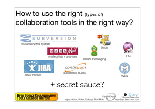 Open-Source Collaboration Tools are Good for You - 2009 edition | PDF