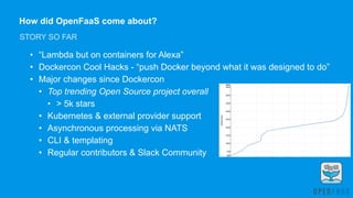 OpenFaaS serverless framework for Docker and Kubernetes - London | PPT