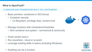 CNCF Intro & Demo - OpenFaaS framework | PDF | Cloud Computing | Internet