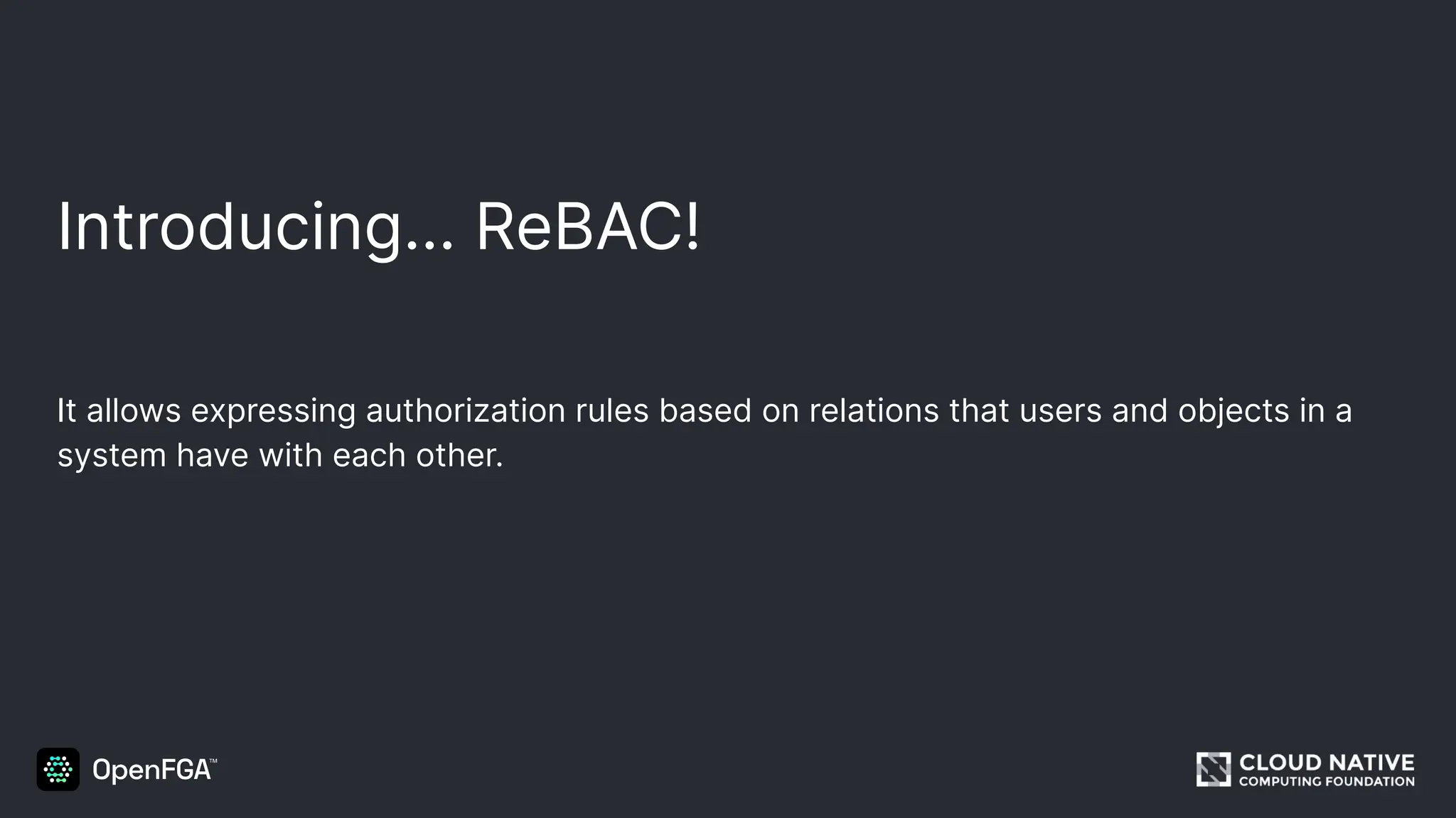 Modernizing authorization with OpenFGA (Presentation) | PDF