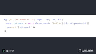 Modernizing authorization with OpenFGA (Presentation) | PDF