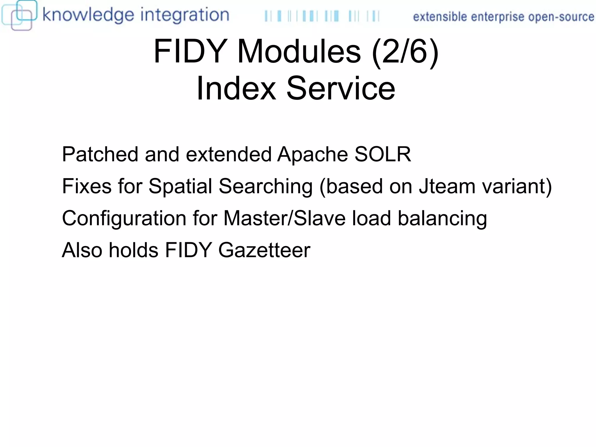 OpenFIDY Module & Architecture Overview | ODP