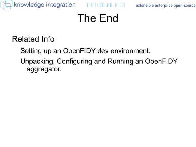 OpenFIDY Module & Architecture Overview | ODP