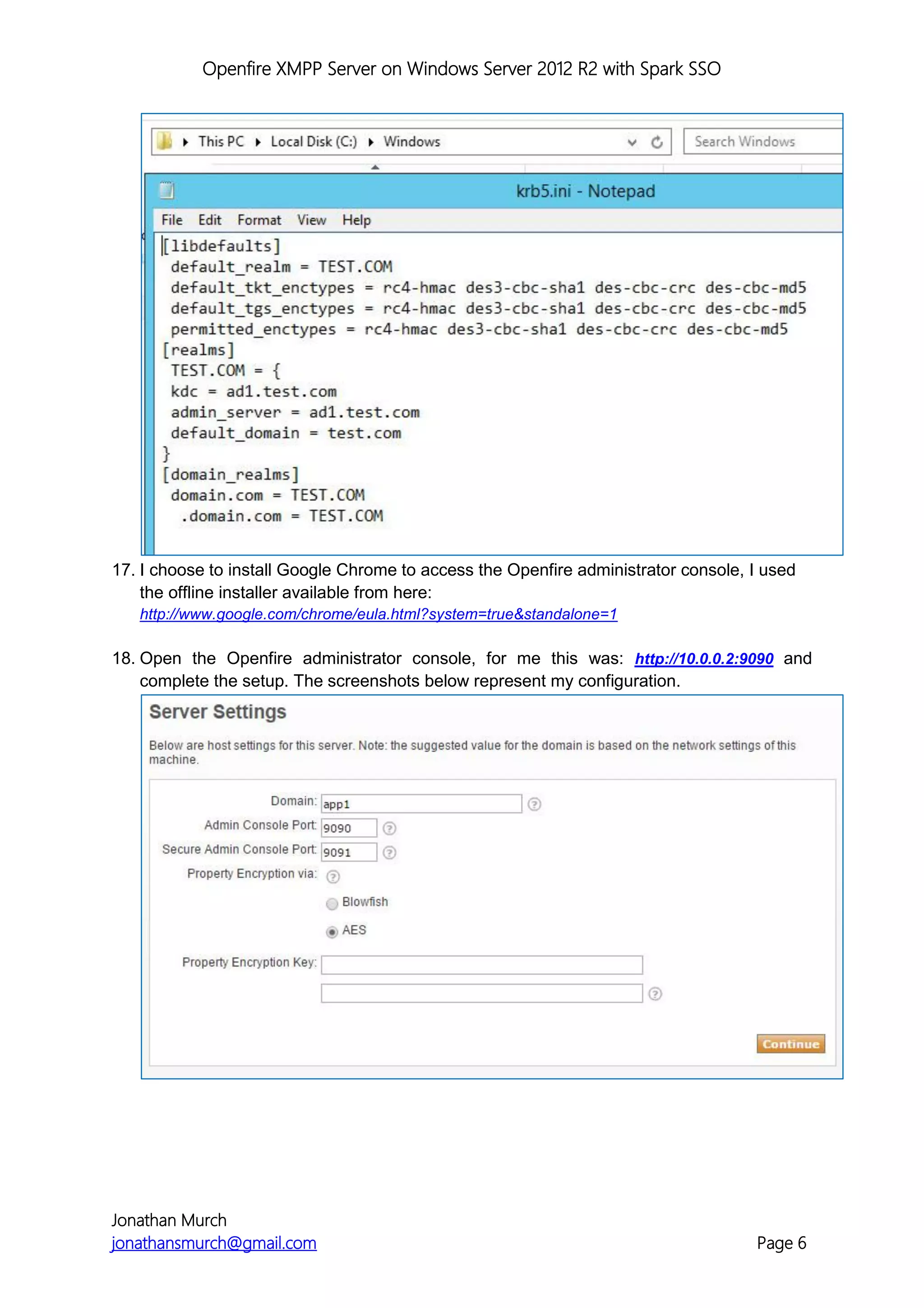 Openfire xmpp server on windows server 2012 r2 with spark sso | PDF