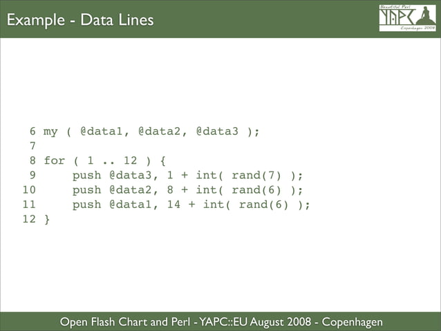 Open Flash Chart And Perl | PPT