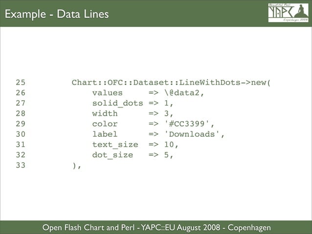 Open Flash Chart And Perl | PPT