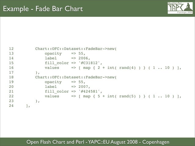 Open Flash Chart And Perl | PPT