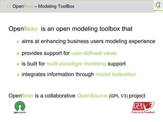 Openflexo's infrastructure - exhibitor - @models2012 | PPT