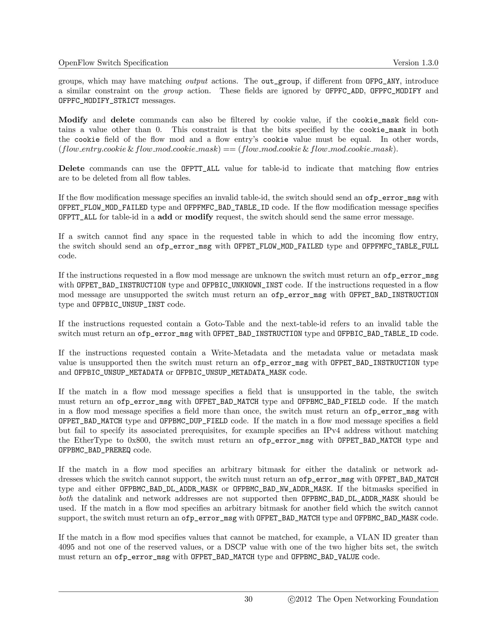 Openflow spec-v1.3.0 | PDF