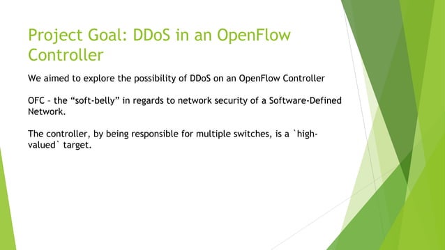 Floodlight OpenFlow DDoS | PPT