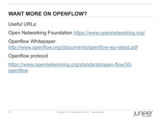 OpenFlow Overview | PPTX | Computer Networking | Computing