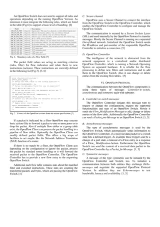 SDN - OpenFlow protocol | PDF