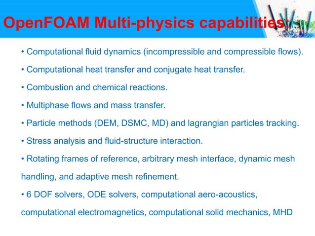 Introdcution to Openfoam--working with free software | PPTX
