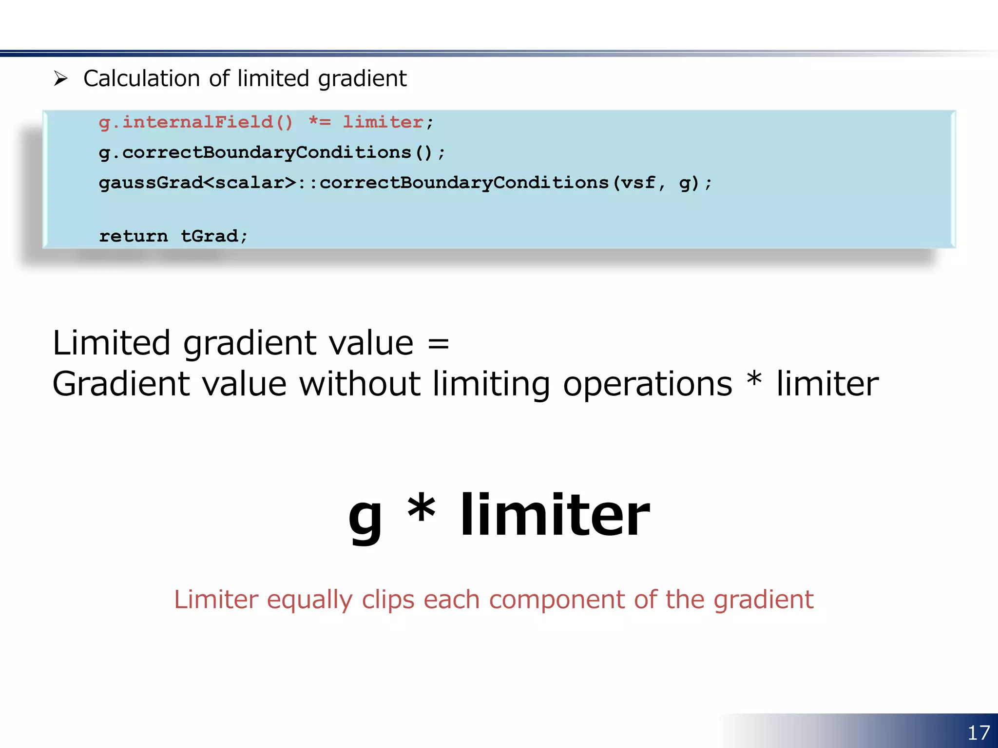 Limited Gradient Schemes in OpenFOAM | PDF