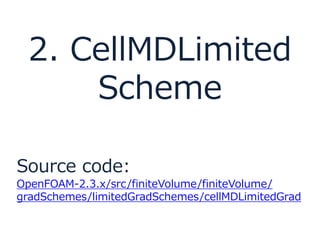 Limited Gradient Schemes in OpenFOAM | PDF