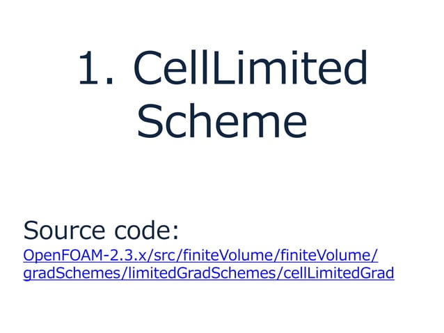Limited Gradient Schemes in OpenFOAM | PDF