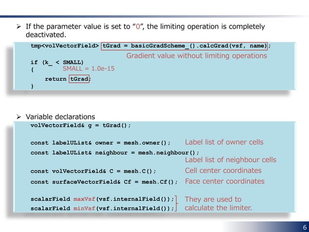 Limited Gradient Schemes in OpenFOAM | PDF