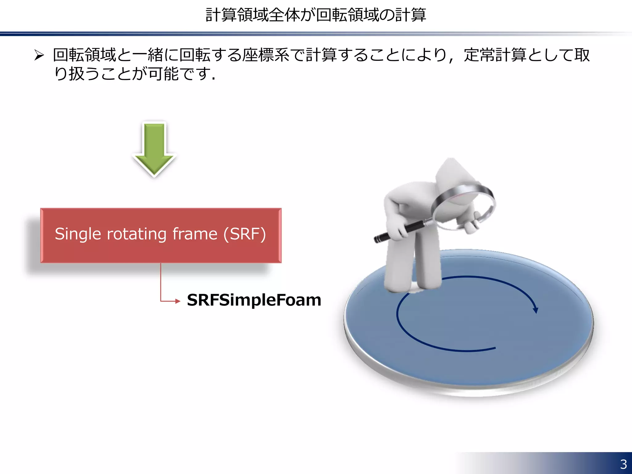 OpenFOAM －回転領域を含む流体計算 (Rotating Geometry)－ | PDF